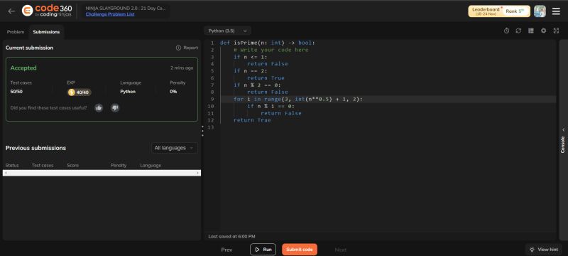 Yash V on LinkedIn: #21daysofcode #python #problemsolving # ... Yash V on LinkedIn: #21daysofcode #python #problemsolving # ...