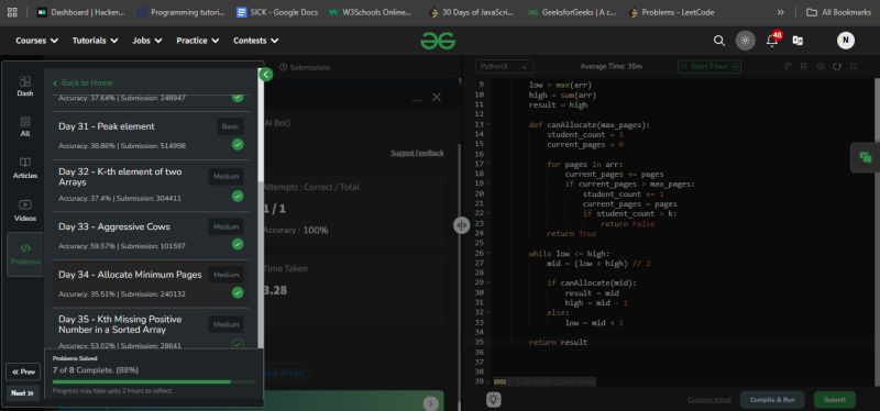 Nishant Panigrahy on LinkedIn: #dsa #binarysearch #bookallocation # ... Nishant Panigrahy on LinkedIn: #dsa #binarysearch #bookallocation # ...