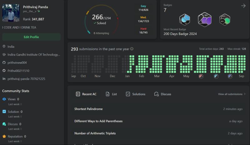 Prithviraj Panda on LinkedIn: #leetcode #coding #leetcodechallenge # ... Prithviraj Panda on LinkedIn: #leetcode #coding #leetcodechallenge # ...