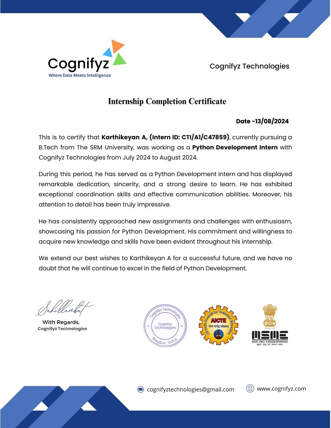 Karthikeyan A on LinkedIn: #internship #competitiveprogramming # ... Karthikeyan A on LinkedIn: #internship #competitiveprogramming # ...