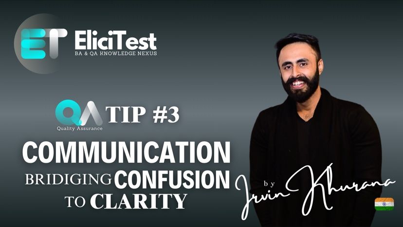 EliciTest: QA Tip for Jai Hind | Irvin Khurana posted on the topic ... EliciTest: QA Tip for Jai Hind | Irvin Khurana posted on the topic ...
