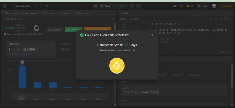 Arun Karthick on LinkedIn: #consistency #codingjourney #problemsolving ... Arun Karthick on LinkedIn: #consistency #codingjourney #problemsolving ...