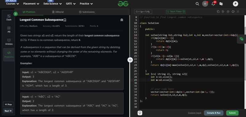 #gfg160 #lcs #dynamicprogramming #day112 #gfg160 #geekstreak2024 ... #gfg160 #lcs #dynamicprogramming #day112 #gfg160 #geekstreak2024 ...