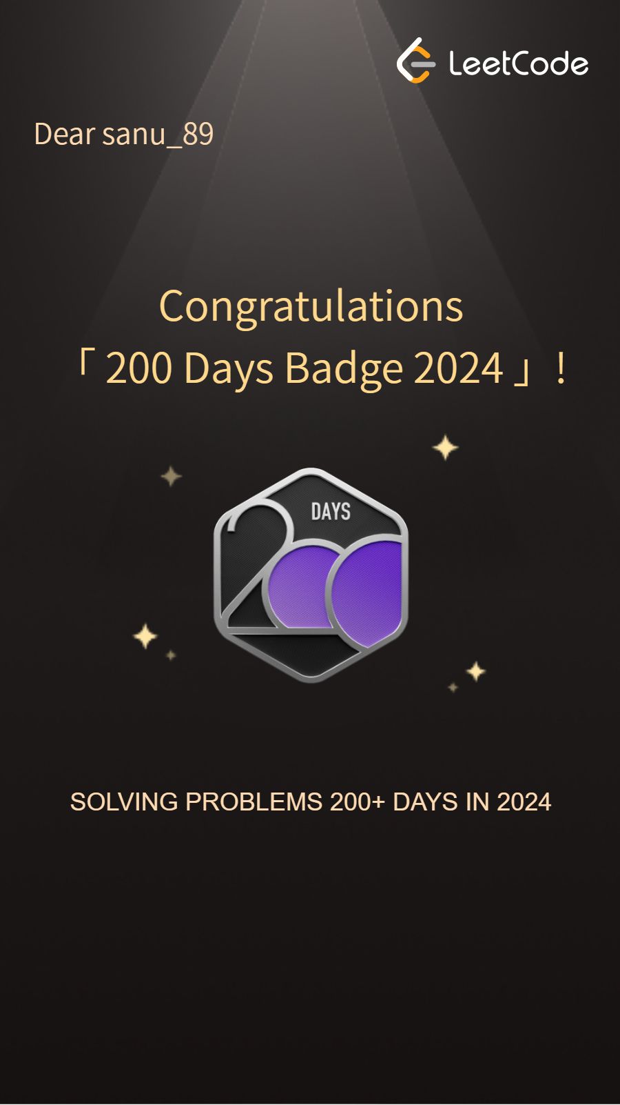 Sanika Desai on LinkedIn: #leetcode #codingjourney #200daysbadge # ... Sanika Desai on LinkedIn: #leetcode #codingjourney #200daysbadge # ...