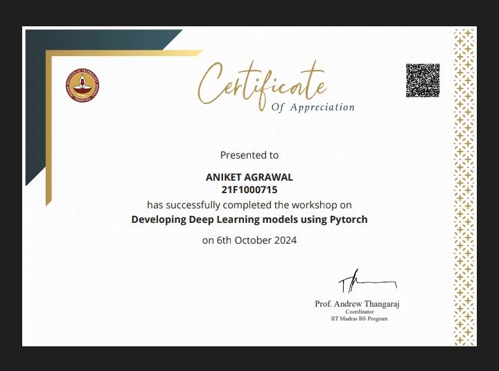 Aniket Agrawal on LinkedIn: #iitm Aniket Agrawal on LinkedIn: #iitm