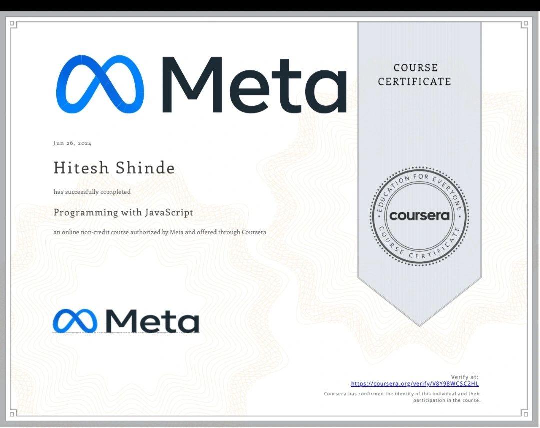 Hitesh Shinde on LinkedIn: #javascript #webdevelopment # ... Hitesh Shinde on LinkedIn: #javascript #webdevelopment # ...