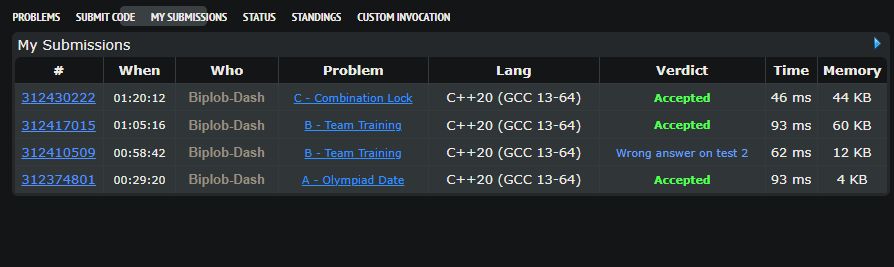 Codeforces Round 1013 (Div. 3) Successfully Solved 3 problems | Biplob Dash Codeforces Round 1013 (Div. 3) Successfully Solved 3 problems | Biplob Dash