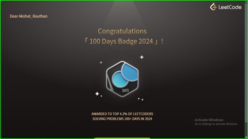Akshat Rauthan on LinkedIn: #100daysofcodingchallenge #achivement # ... Akshat Rauthan on LinkedIn: #100daysofcodingchallenge #achivement # ...