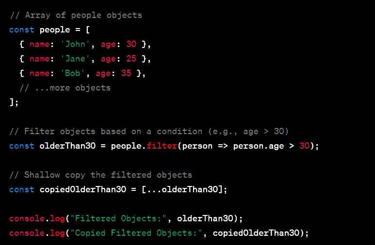 Rohit sharma on LinkedIn: #javascript #codingtips #filteringobjects # ... Rohit sharma on LinkedIn: #javascript #codingtips #filteringobjects # ...