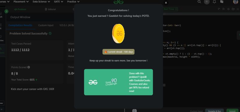 #gfg160 #100daysofcode #dsa #problemsolving #geeksforgeeks # ... #gfg160 #100daysofcode #dsa #problemsolving #geeksforgeeks # ...