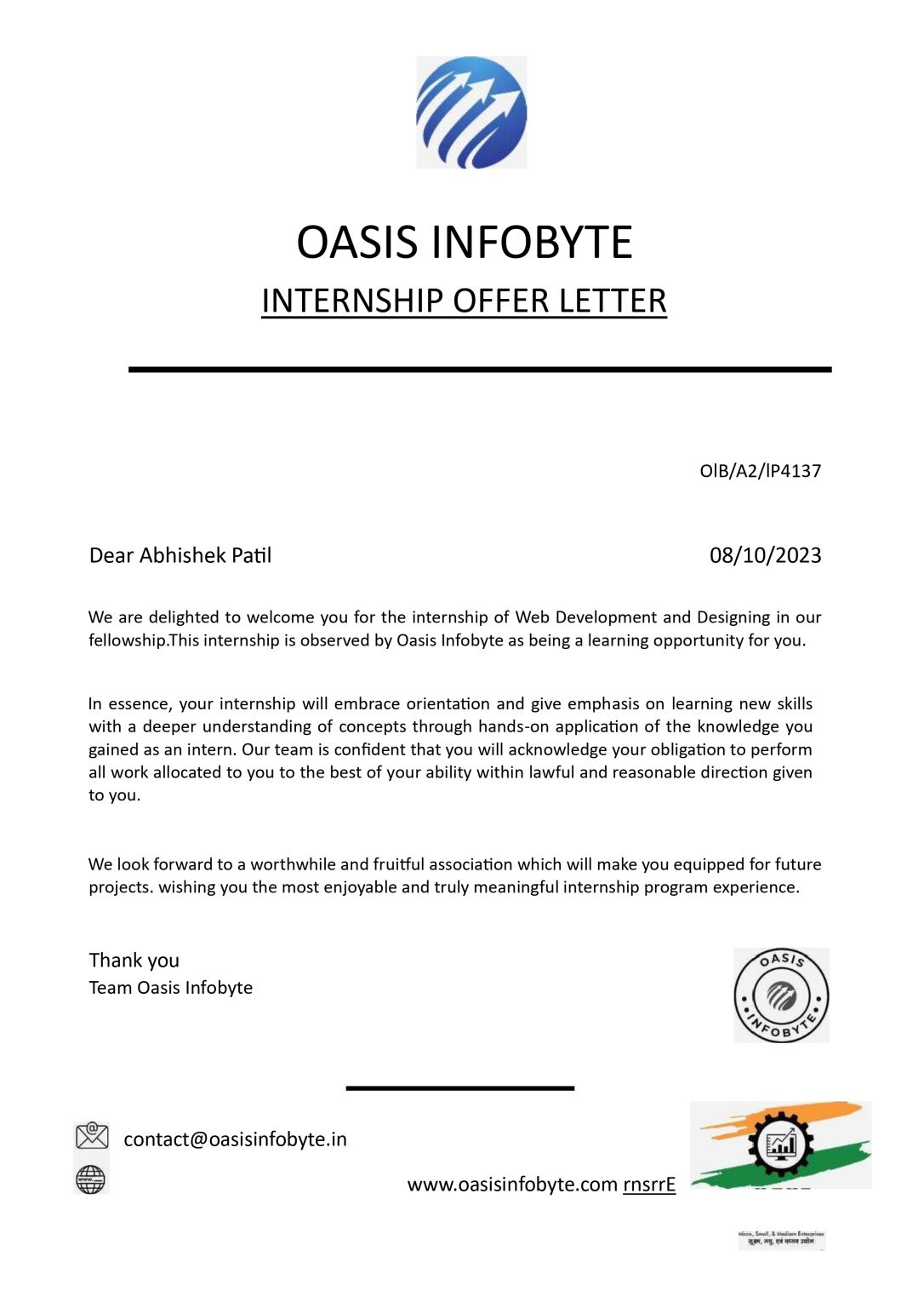 Abhishek Patil on LinkedIn: #oasis Abhishek Patil on LinkedIn: #oasis
