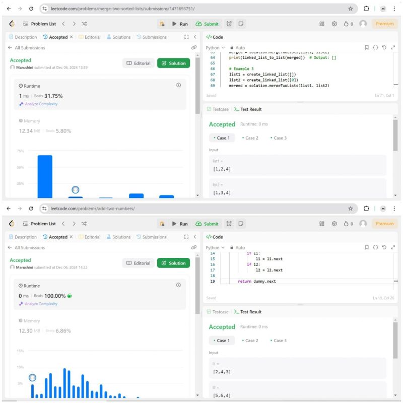 Marushini B on LinkedIn: #leetcode #linkedlists #codingjourney Marushini B on LinkedIn: #leetcode #linkedlists #codingjourney