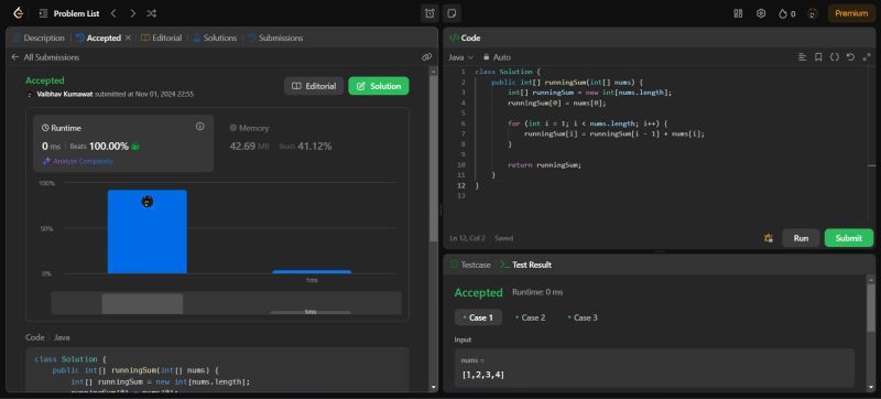 Vaibhav Kumawat on LinkedIn: #leetcode #arraychallenge #runningsum # ... Vaibhav Kumawat on LinkedIn: #leetcode #arraychallenge #runningsum # ...