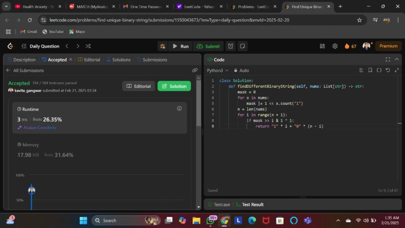 #75daysofcoding #codingchallenge #problemsolving #binarystrings ... #75daysofcoding #codingchallenge #problemsolving #binarystrings ...