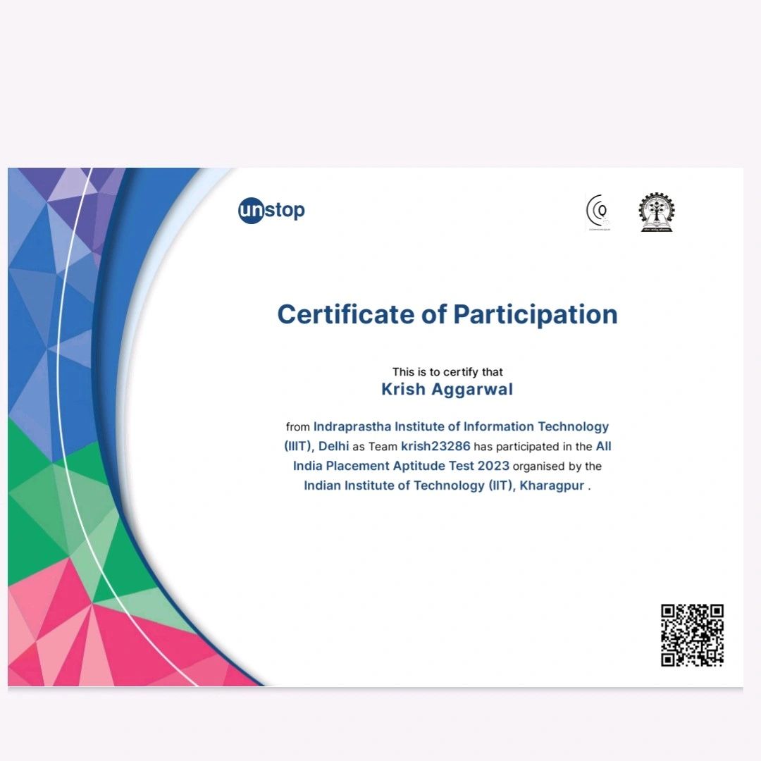 I recently engaged in an online Aptitude Test hosted by IIT Kharagpur ... I recently engaged in an online Aptitude Test hosted by IIT Kharagpur ...