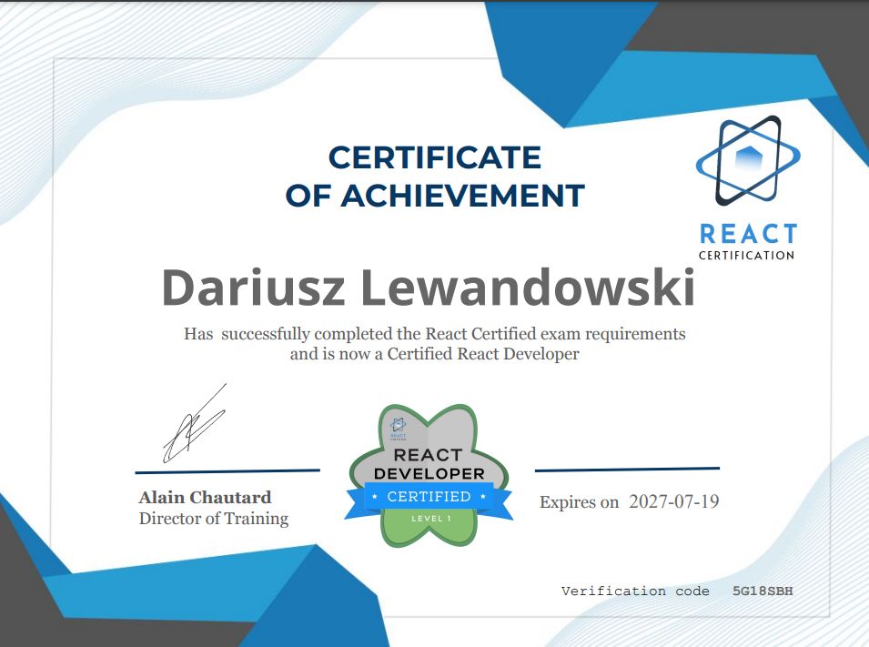 #reactcertification #reactjs #poland | React Certification #reactcertification #reactjs #poland | React Certification