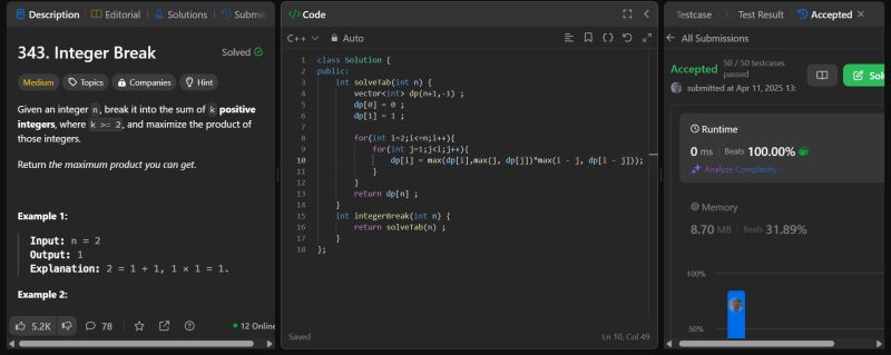 #100daysofcode #100daysofcode #leetcode #dynamicprogramming #dsa ... #100daysofcode #100daysofcode #leetcode #dynamicprogramming #dsa ...