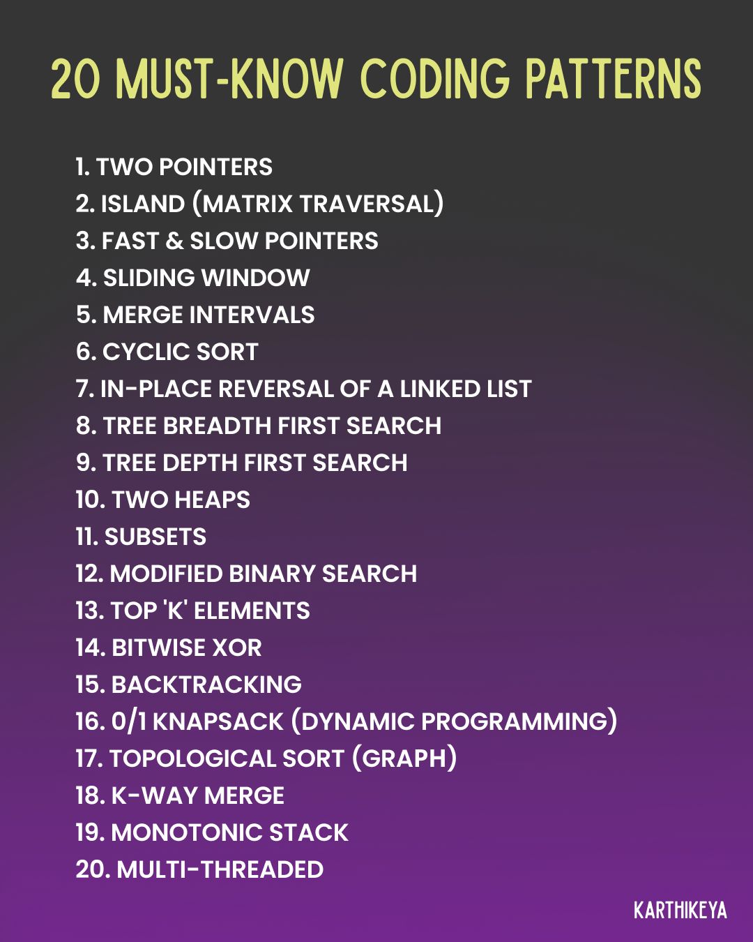 B V N S S Karthikeya Tumpudi on LinkedIn: #codingpatterns # ... B V N S S Karthikeya Tumpudi on LinkedIn: #codingpatterns # ...