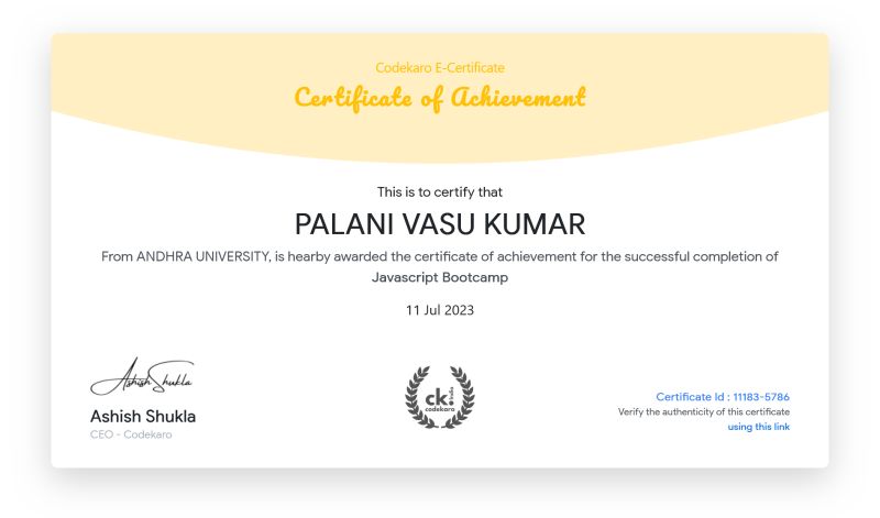 VASU KUMAR PALANI on LinkedIn: #javascript #webdevelopment # ... VASU KUMAR PALANI on LinkedIn: #javascript #webdevelopment # ...