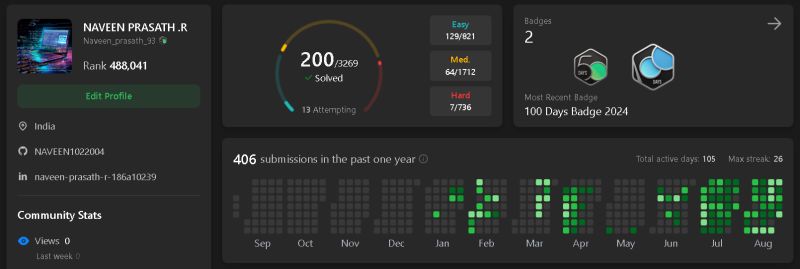NAVEEN PRASATH R on LinkedIn: #leetcode #codingjourney #problemsolving ... NAVEEN PRASATH R on LinkedIn: #leetcode #codingjourney #problemsolving ...