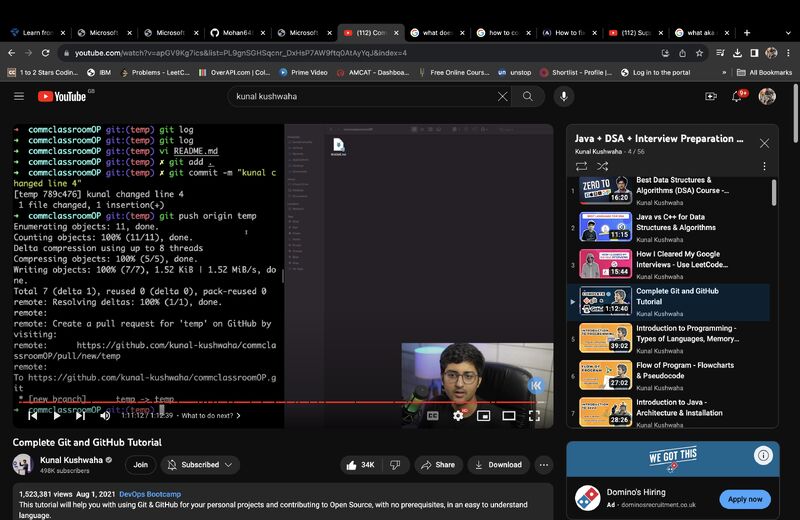 hyy all I competed watching Kunal Kushwaha Git and GitHub Tutorial. One ... hyy all I competed watching Kunal Kushwaha Git and GitHub Tutorial. One ...