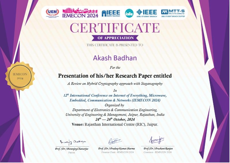 Akash Badhan on LinkedIn: #lpu #research #ieee Akash Badhan on LinkedIn: #lpu #research #ieee
