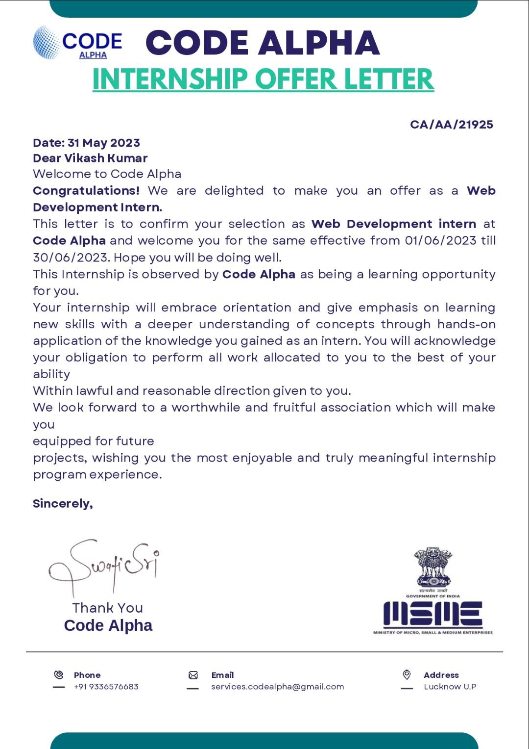 Vikash Kumar on LinkedIn: #codealpha Vikash Kumar on LinkedIn: #codealpha