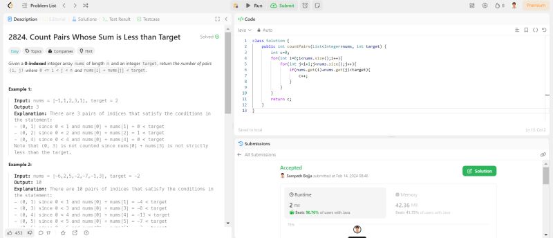 SAMPATH B. on LinkedIn: #leetcode #leetcodechallenge #leetcode2024 # ... SAMPATH B. on LinkedIn: #leetcode #leetcodechallenge #leetcode2024 # ...
