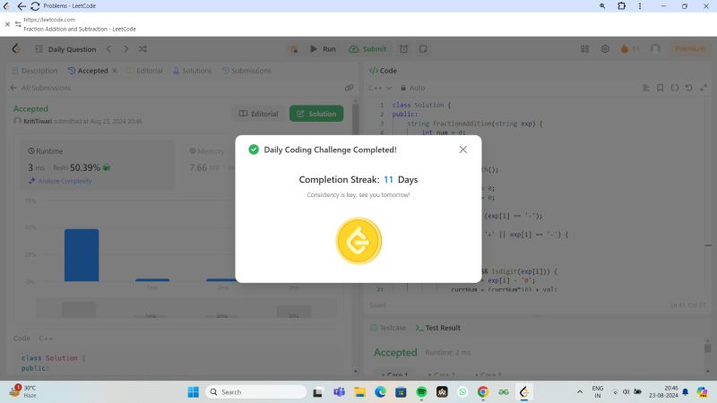 Kriti Tiwari on LinkedIn: #100daysofcodingchallenge #leetcode # ... Kriti Tiwari on LinkedIn: #100daysofcodingchallenge #leetcode # ...
