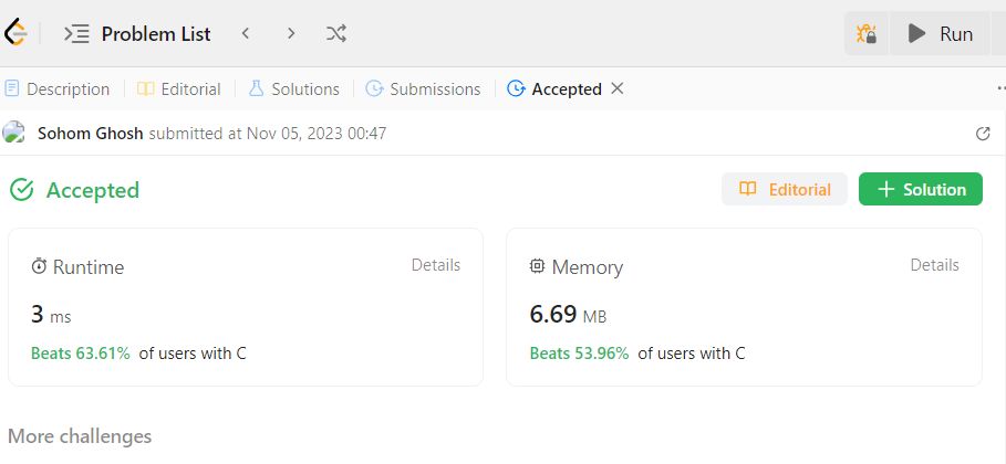 Resolved 6th problems in LeetCode platform | Sohom Ghosh posted on the ... Resolved 6th problems in LeetCode platform | Sohom Ghosh posted on the ...
