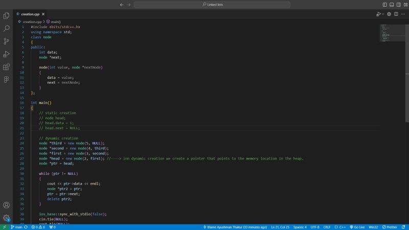 Ayushman Thakur on LinkedIn: #datastructures #linkedlists # ... Ayushman Thakur on LinkedIn: #datastructures #linkedlists # ...
