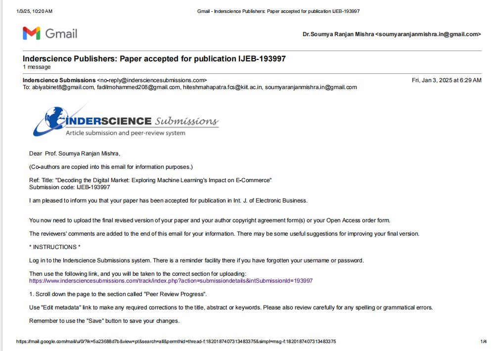 Dr Soumya Ranjan Mishra on LinkedIn: I am happy to share that our paper ... Dr Soumya Ranjan Mishra on LinkedIn: I am happy to share that our paper ...