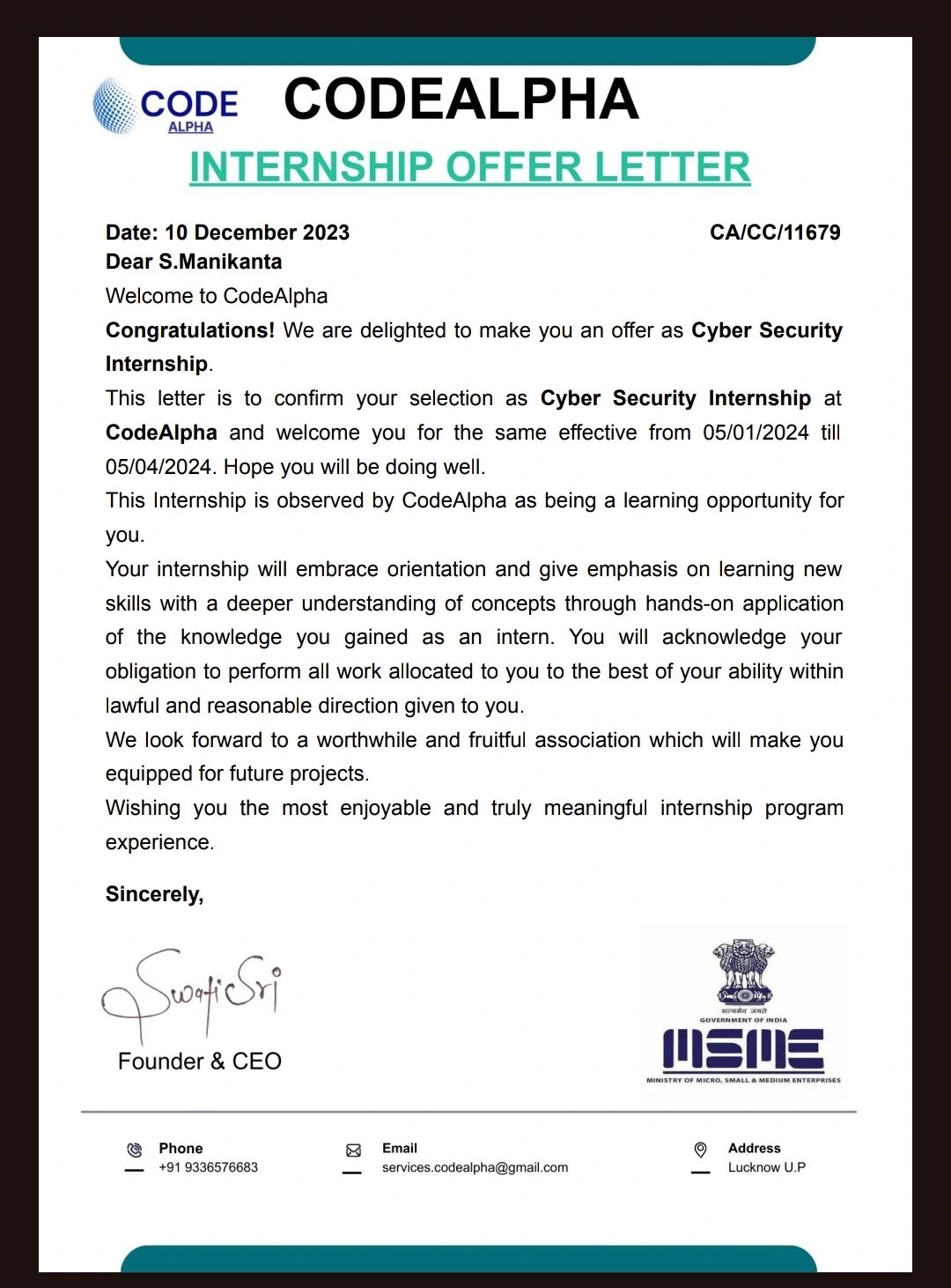 Mani Kanta Singareddy on LinkedIn: #codealpha #codealphainternship # ... Mani Kanta Singareddy on LinkedIn: #codealpha #codealphainternship # ...