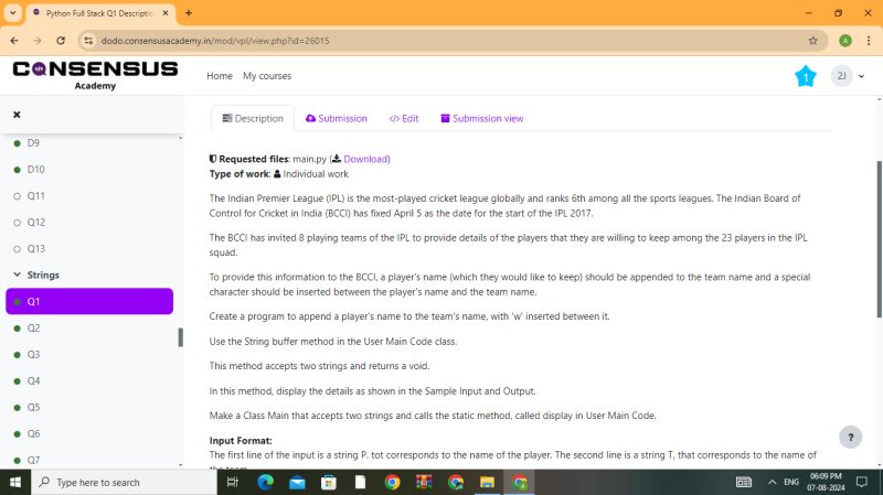 Anbarasi S on LinkedIn: #python #programming #strings #consensusacademy ... Anbarasi S on LinkedIn: #python #programming #strings #consensusacademy ...
