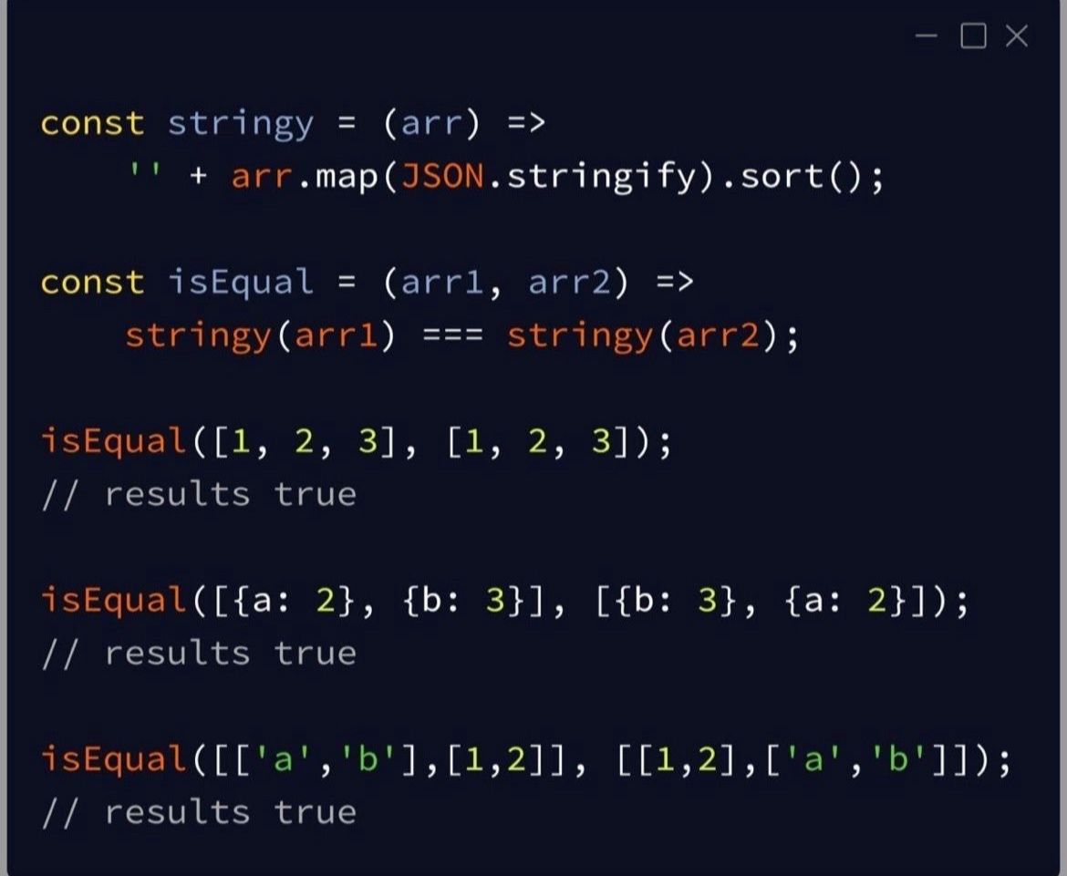 How to Compare Two Arrays or Arrays of Objects | Neeraj Maurya posted ... How to Compare Two Arrays or Arrays of Objects | Neeraj Maurya posted ...