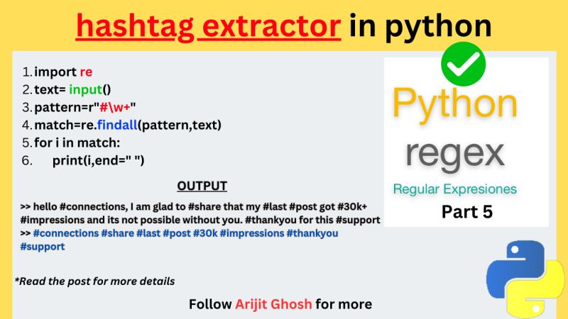 Arijit Ghosh on LinkedIn: #python #regex #regex #python #programming # ... Arijit Ghosh on LinkedIn: #python #regex #regex #python #programming # ...