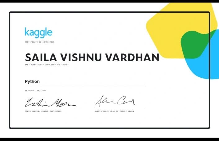 Vishnu Saila on LinkedIn: #python #programming #kaggle #learning # ... Vishnu Saila on LinkedIn: #python #programming #kaggle #learning # ...