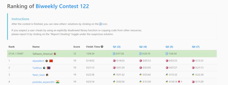 Tafheem Ahemad on LinkedIn: #connections #leetcode #weeklycontest381 # ... Tafheem Ahemad on LinkedIn: #connections #leetcode #weeklycontest381 # ...