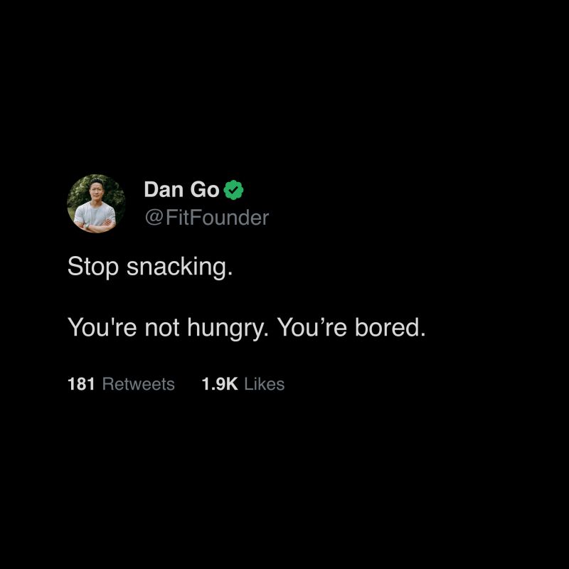 Dan Go on LinkedIn: Most people have been overfeeding themselves for so ... Dan Go on LinkedIn: Most people have been overfeeding themselves for so ...
