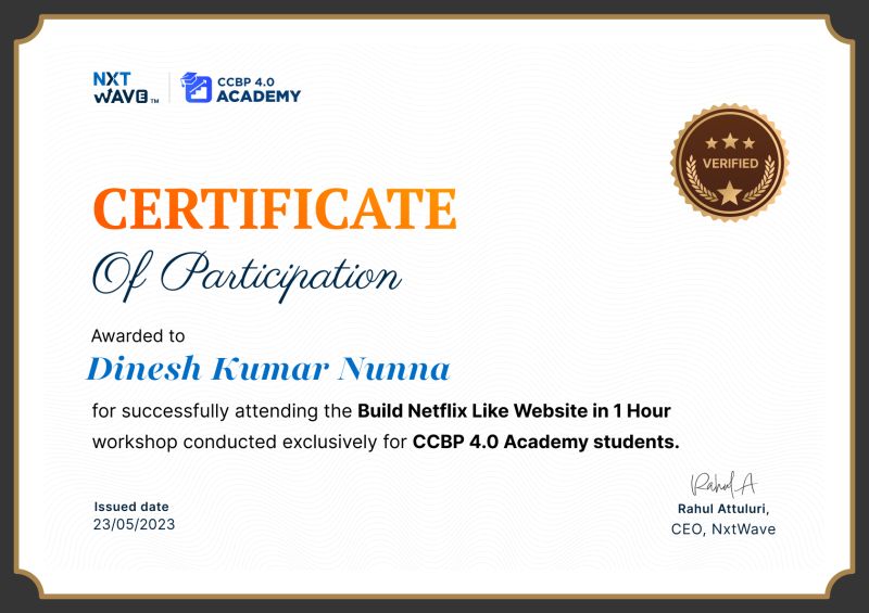 Nunna Dinesh Kumar on LinkedIn: #netflixwebsitein1hour # ... Nunna Dinesh Kumar on LinkedIn: #netflixwebsitein1hour # ...