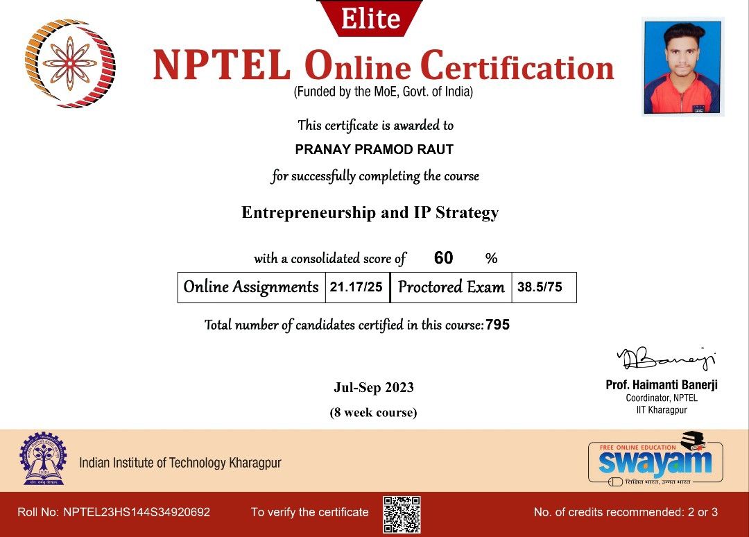 Pranay Raut on LinkedIn: #nptel Pranay Raut on LinkedIn: #nptel