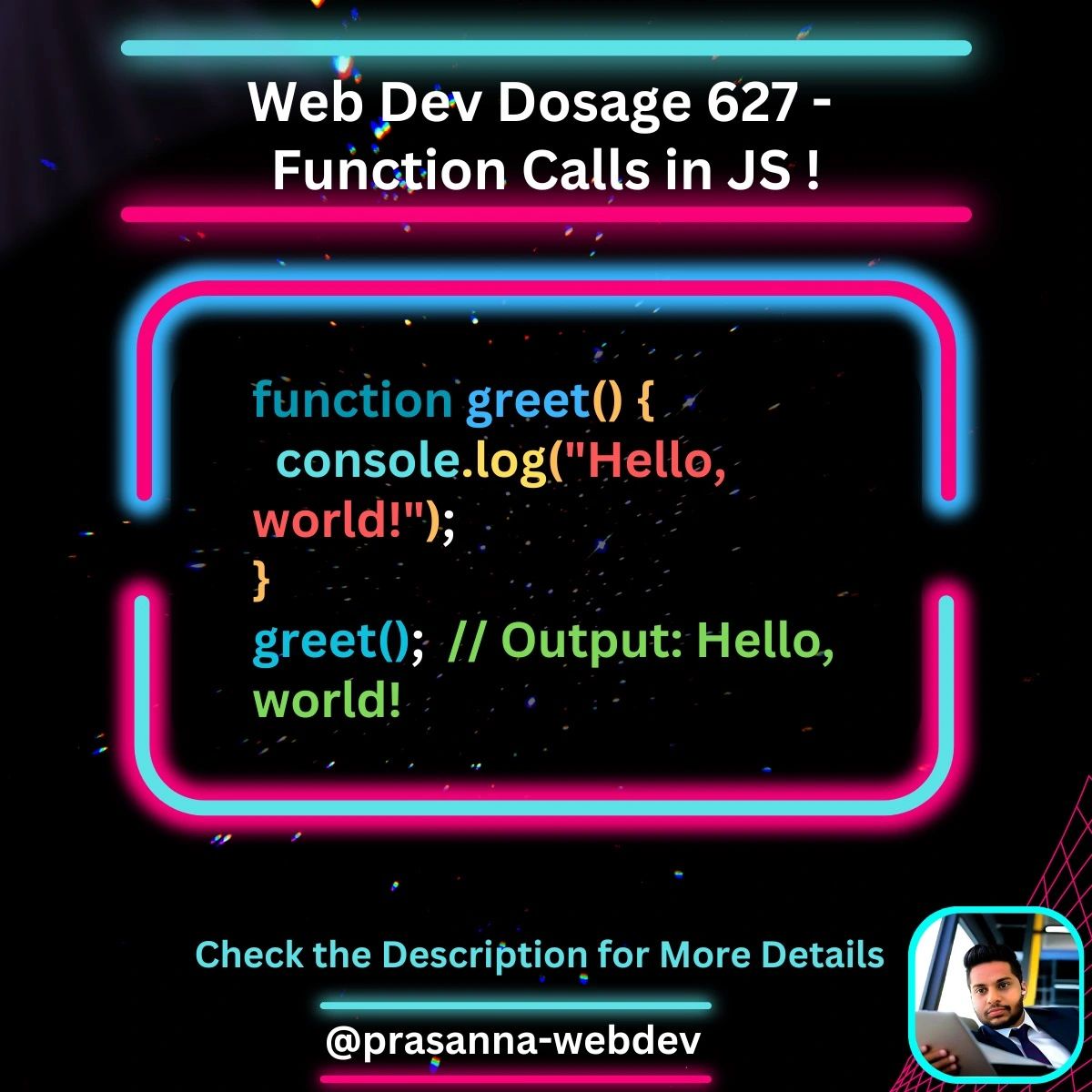 Prasanna D on LinkedIn: #webdevelopment #javascript #coding101 Prasanna D on LinkedIn: #webdevelopment #javascript #coding101