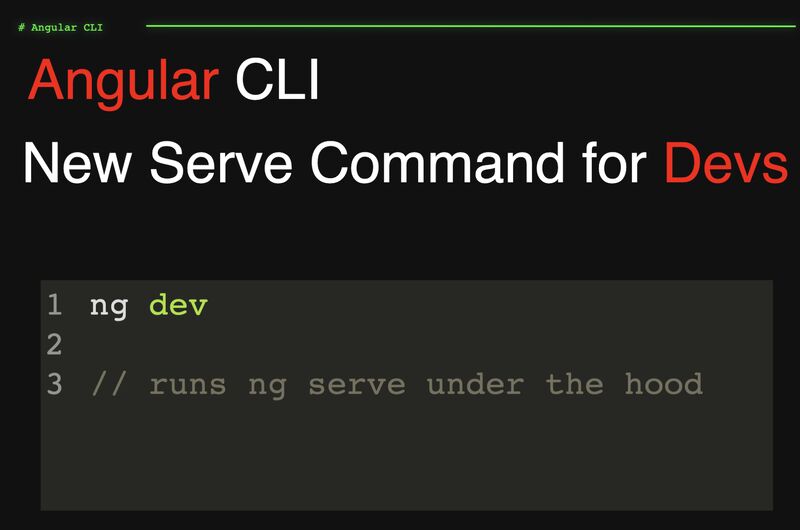 Angular CLI introduces serve command in v18 | Sashikumar Yadav posted ... Angular CLI introduces serve command in v18 | Sashikumar Yadav posted ...