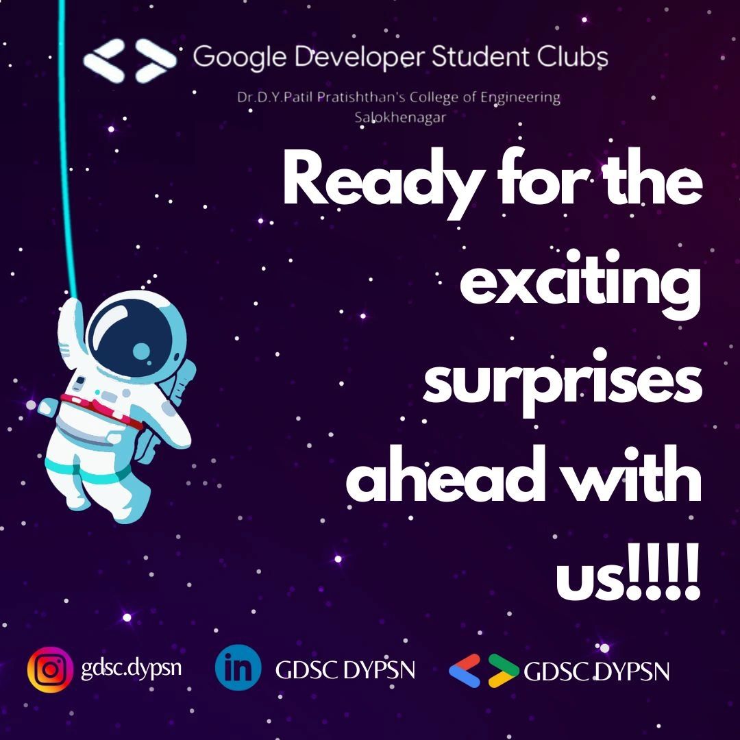 GDGC DYPSN on LinkedIn: #gdsc #google #developer #gdg GDGC DYPSN on LinkedIn: #gdsc #google #developer #gdg