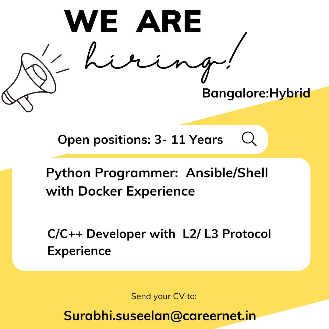 Surabhi Suseelan on LinkedIn: #pythondeveloper #pythonjobs # ... Surabhi Suseelan on LinkedIn: #pythondeveloper #pythonjobs # ...