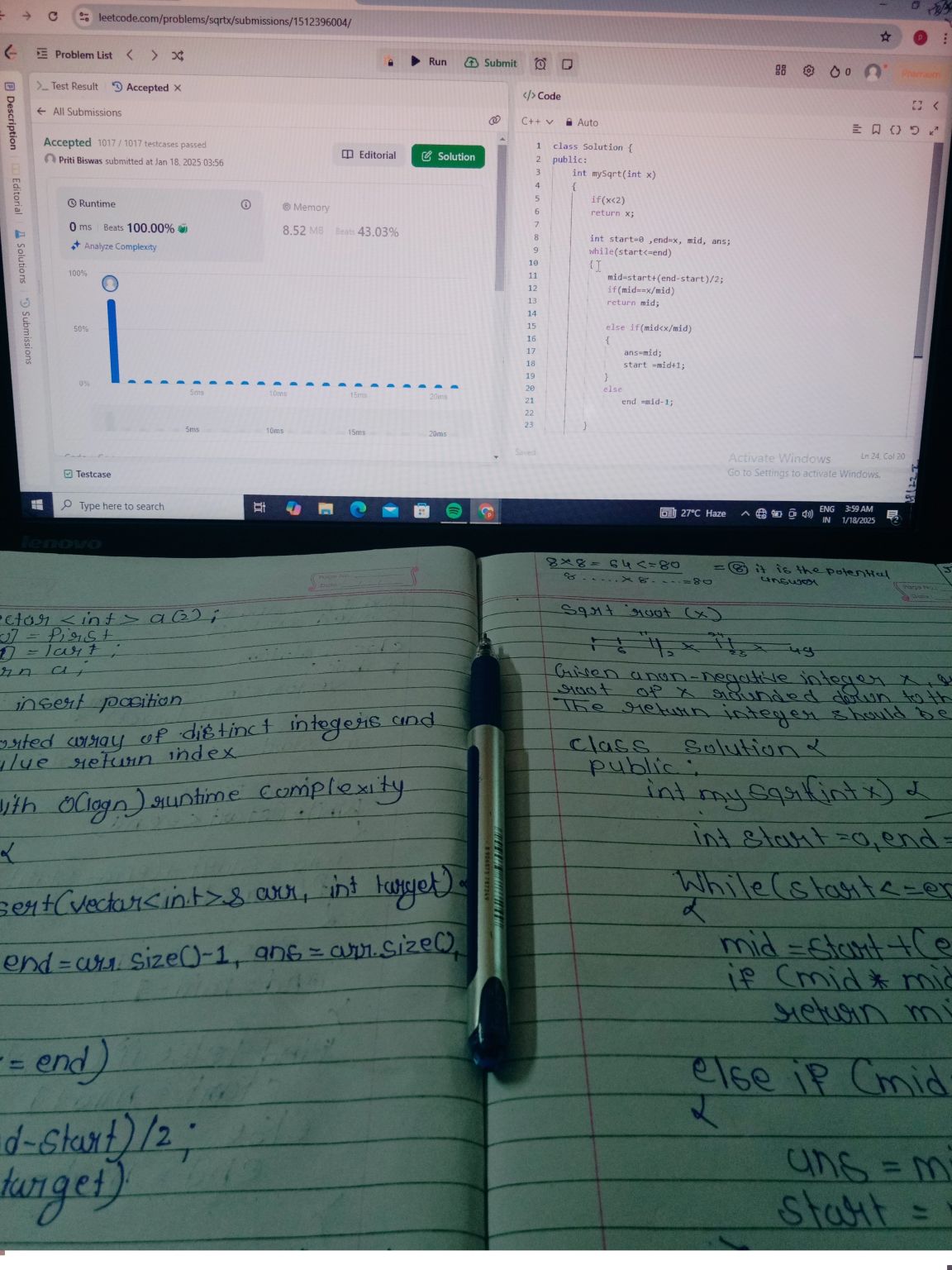 Priti Biswas on LinkedIn: #leetcode #dsa #coding #programming #programmer Priti Biswas on LinkedIn: #leetcode #dsa #coding #programming #programmer