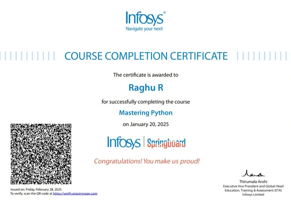 #masteringpython #pythonprogramming #infosysspringboard #codingskills ... #masteringpython #pythonprogramming #infosysspringboard #codingskills ...