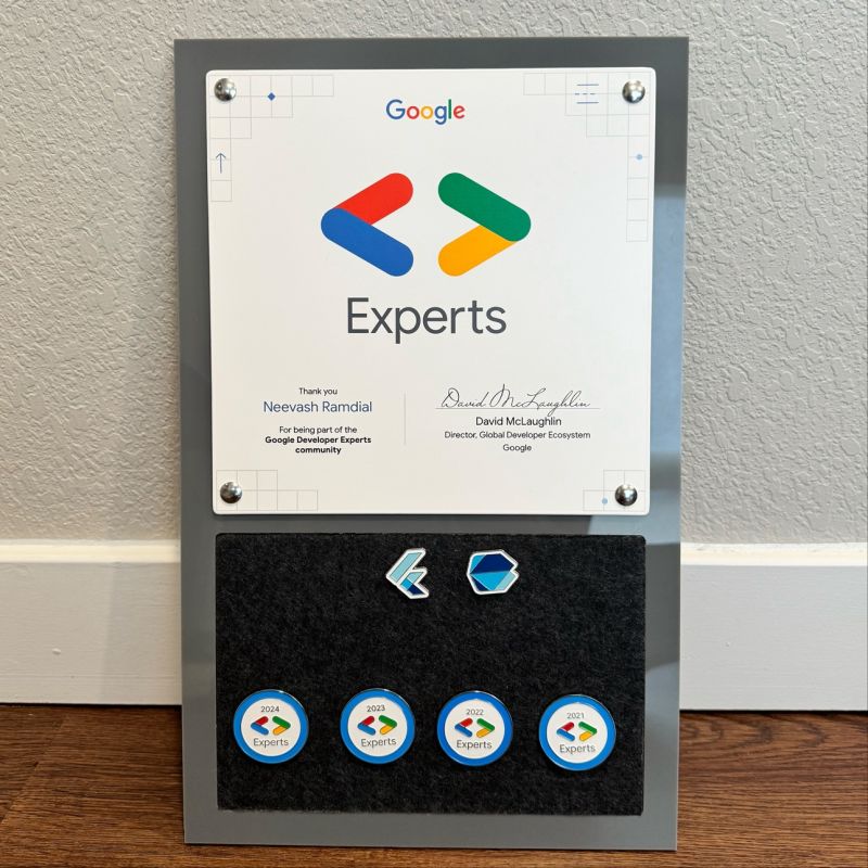Neevash Ramdial on LinkedIn: #gde #flutterdev #fluttercommunity #google Neevash Ramdial on LinkedIn: #gde #flutterdev #fluttercommunity #google