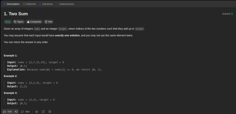 Adebayo Obikoya on LinkedIn: #leetcode #twosum #algorithms # ... Adebayo Obikoya on LinkedIn: #leetcode #twosum #algorithms # ...