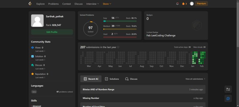 Sarthak Pathak on LinkedIn: Completed 39 days of consistent LeetCode ... Sarthak Pathak on LinkedIn: Completed 39 days of consistent LeetCode ...